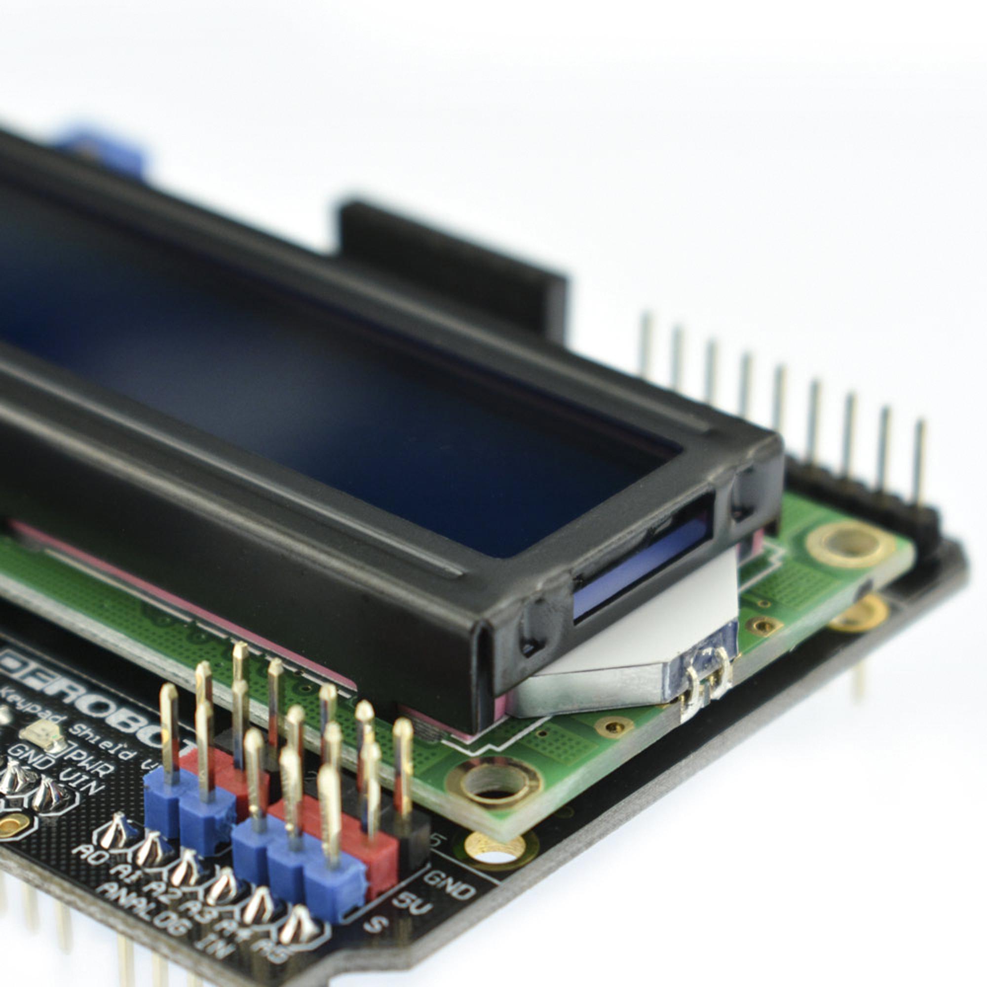 DFR0009 - Dfrobot - LCD Keypad Shield, Gravity 1602, 2 x 16 LCD Display DFR0009 - Dfrobot - LCD Keypad Shield, Gravity 1602, 2 x 16 LCD Display